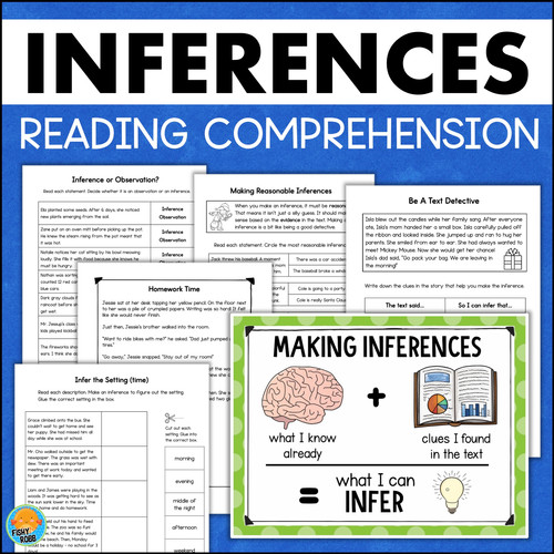 Making Inferences Worksheets Inferencing Activities Inferring from Text ...