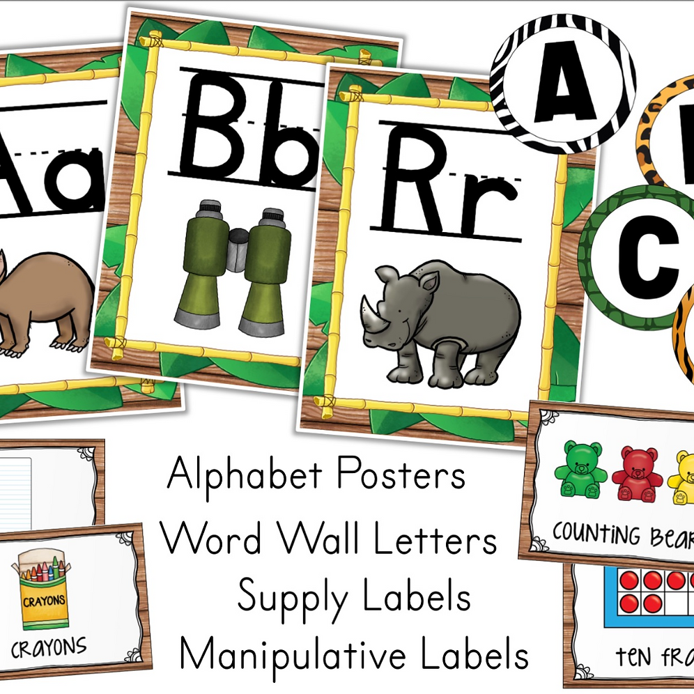 Jungle Theme Classroom Decor jungle-theme-classroom-decor