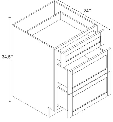 3DB15 (3-Drawer Base Cabinet)* | Factory2U Cabinet