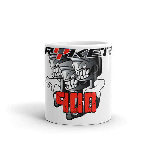 White glossy mug Ryker 900 3 cylinders | Ryker Rydes