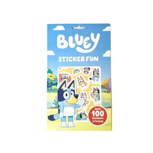 Bluey Sticker Fun Pack - Over 100 Reusable Stickers | Party Fox