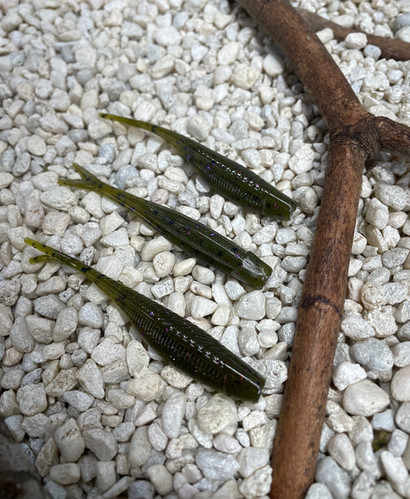 Mayos Tracer Minnow 3 inchRibbon tail worm | mysite-1Mayo's hand poured ...