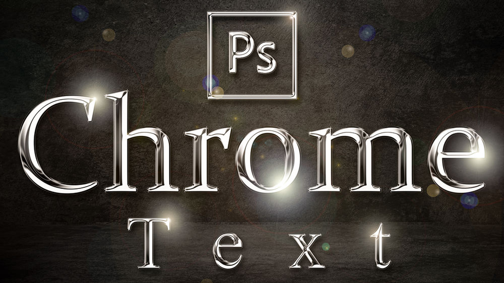 Chrome Text Effect | Photoshop Effect | Photoshop Tutorial