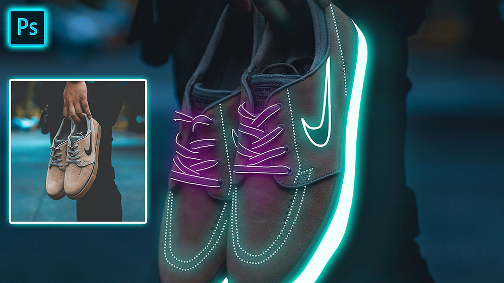 Glowing Neon Effect | Photoshop Effects | Photoshop Tutorial