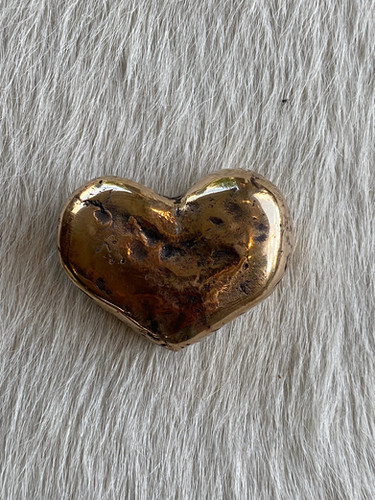 Bronze hjerte #5 | Dansk Natur Design