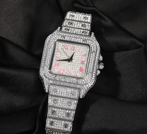 Icy Square Face Watch | GlamzNGlitter