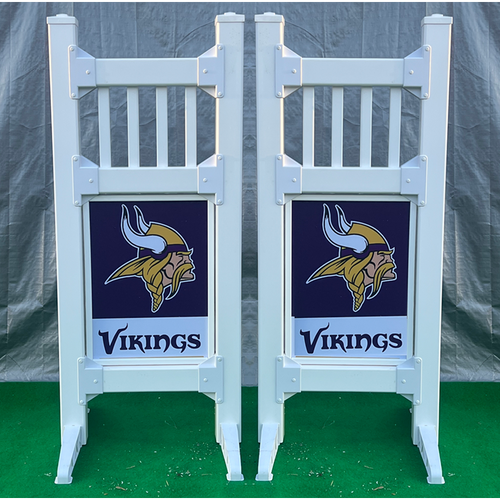 ST20 - 1 Pair of Wing Standards PVC horse jumps With Your Logo | Equidepot