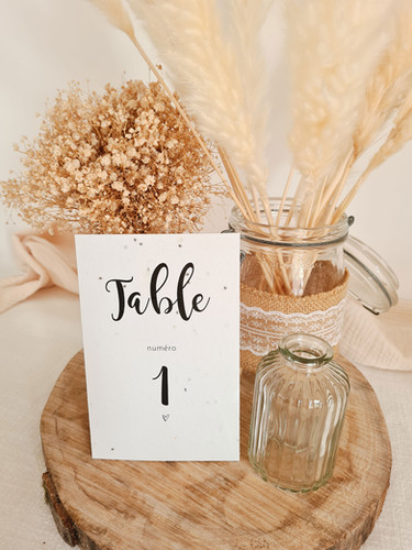 Marque-tables mariage pour un déco champêtre | Un Air Champêtre