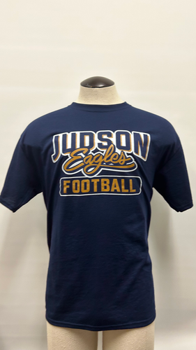 JU Eagles Football Navy T-Shirt | Judson Spirit Store