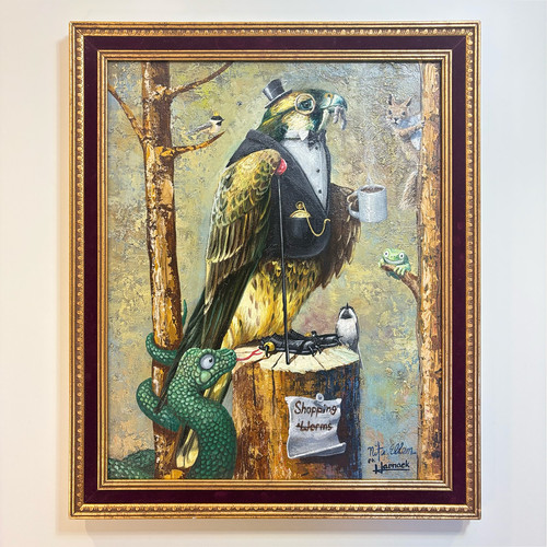 Worm à La Mode - Original Painting | Harnack Art