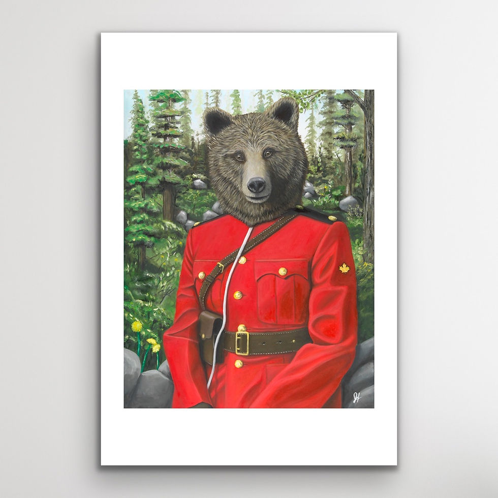 RCMP Grizzly - Limited Edition Print | Harnack Art
