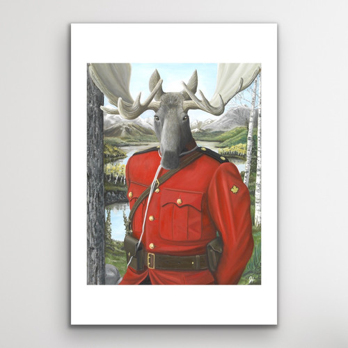 RCMP Moose - Limited Edition Print | Harnack Art
