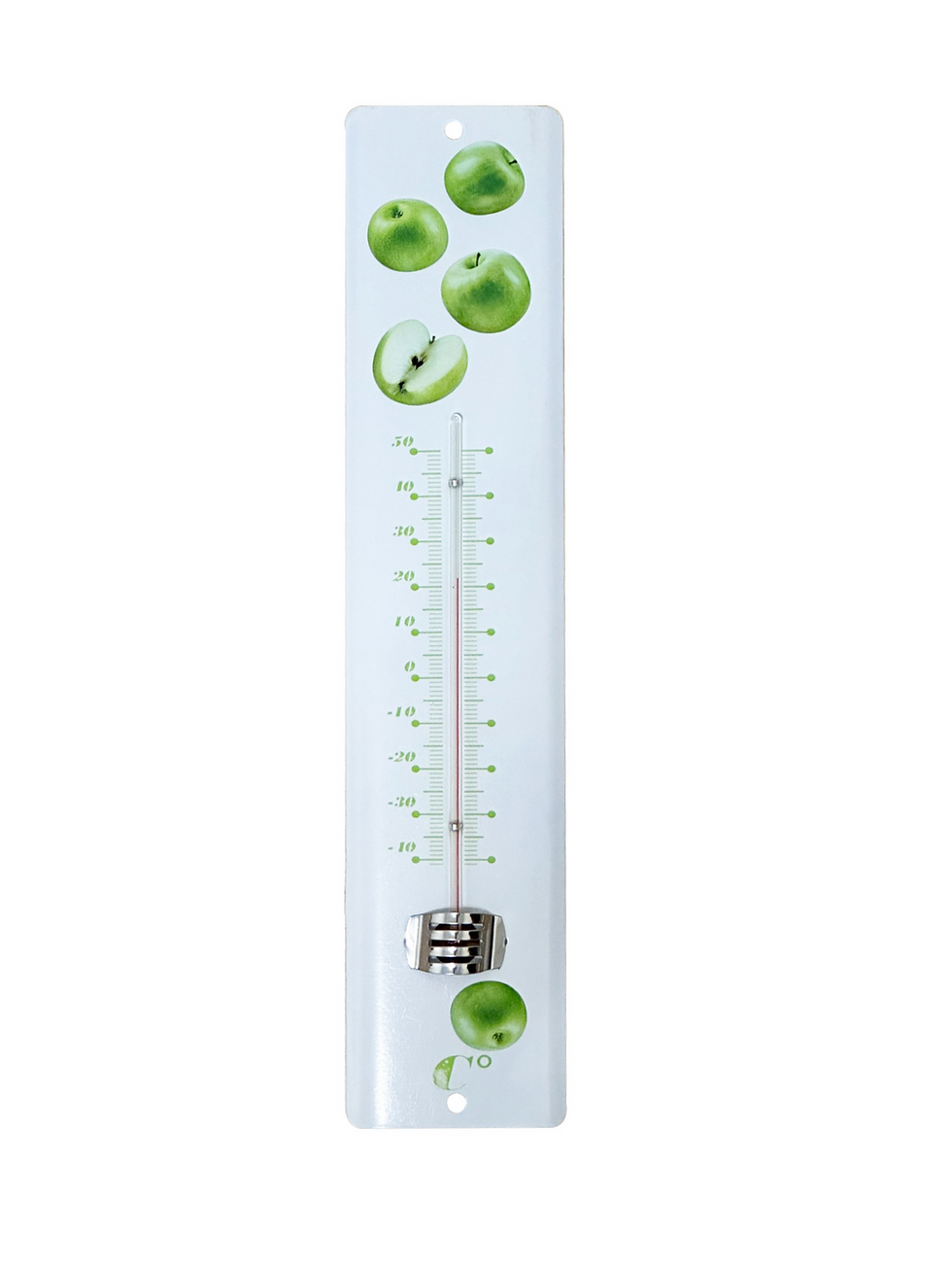 12" Metal Plate Thermometer - Green Apple | Labo Technology