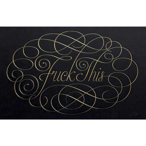 Pretty Rude - Gold on Black | Seb Lester