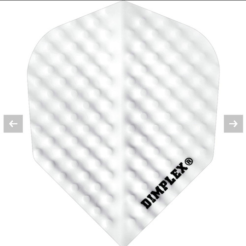 Harrows Dimplex Flights Plain White | prodarts