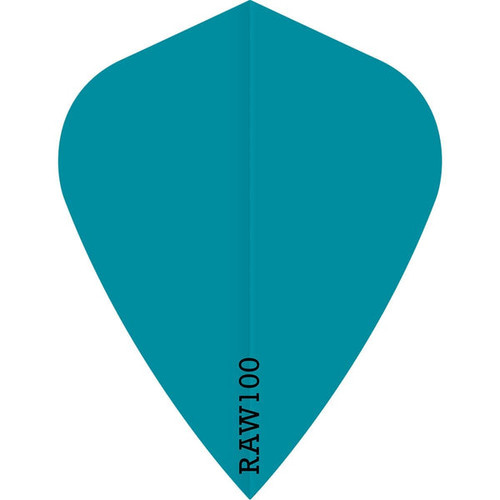 Raw 100 Kite Shape Flights Neon Blue | prodarts