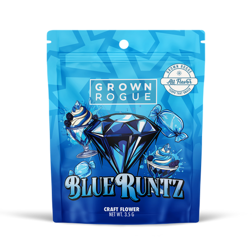 Blue Runtz Flower | Grown Rogue Cannabis – Candy Blueberry Gas Hybrid ...