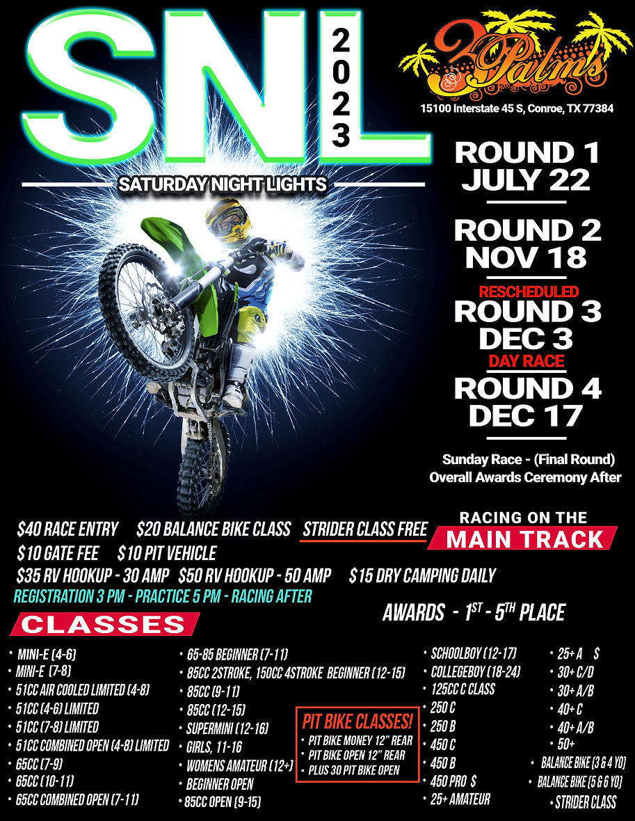 SNL Flyer| Three Palms Action Sports Park