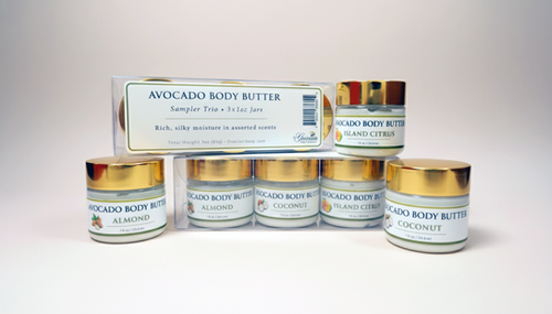 Avocado Body Butter 3-Pack Sampler - Deep Moisture for Dry Skin ...