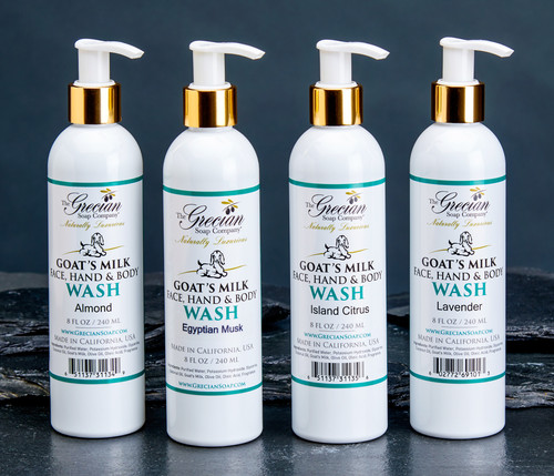 Goats Milk Body Wash for Face, Hand, and Body | The Grecian Soap Co.