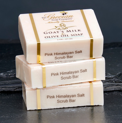 PINK HIMALAYAN SALT SCRUB BAR | TEMECULA CA | The Grecian Soap Co.
