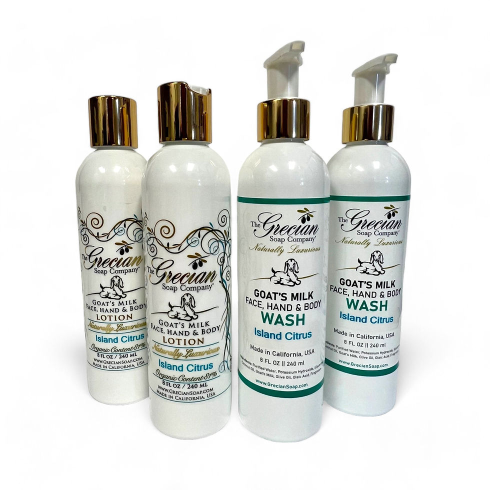 GOAT'S MILK SOAP BATH & BODY PRODUCTS | THE GRECIAN SOAP COMPANY