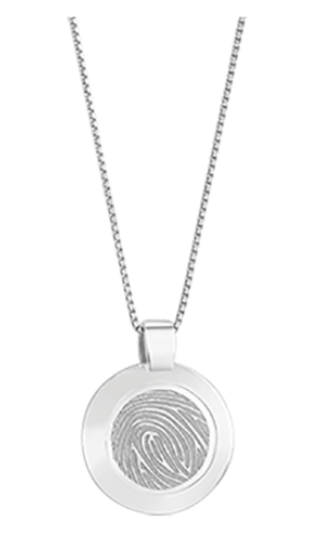 Circle Indent Cremation Pendant | jrhoult