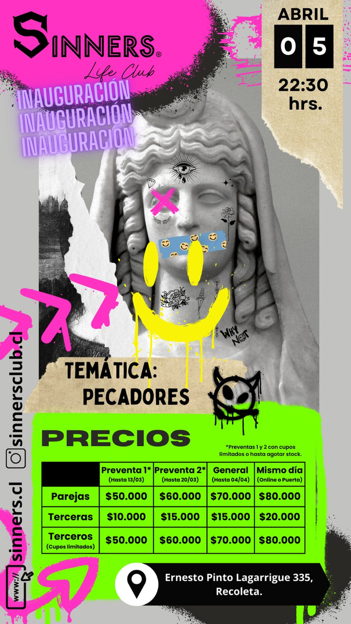 ENTRADASSinners Club swinger y liberalSINNERS Sinners club sw y liberal ...