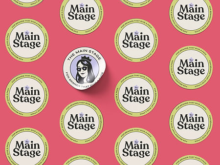 Bold, Retro Branding for The Main Stage