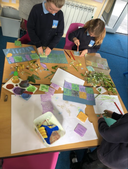 Nature Printing Inspired by William Morris EYFS - Year 6