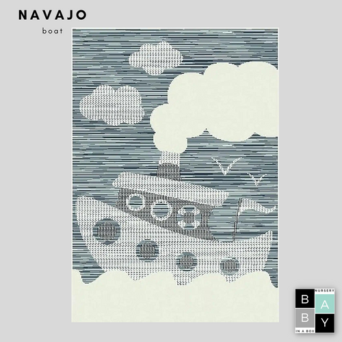 NAVAJO KIDS RUG Boat | Nursery In A Box