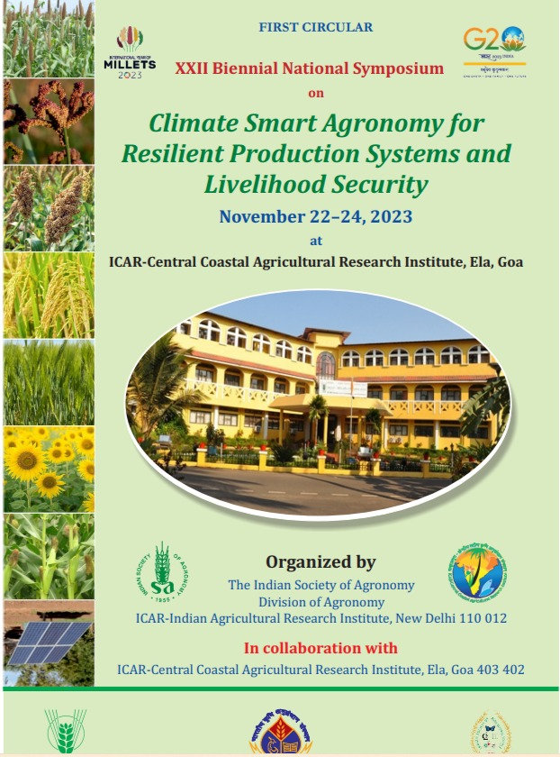22 National Symposium Climate Smart Agronomy for Resilient Production ...