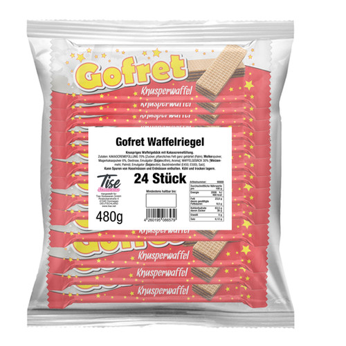Gofret Knusperwaffel (24x20g/480g) | Wurfmaterial.de