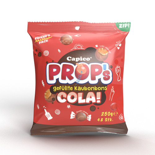 Capico Prop's gefüllte Kaubonbon COLA SAUER (250g) | CandyShopDeutschland