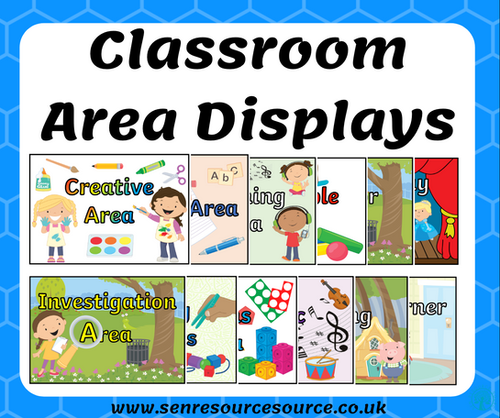 Classroom Area Signs | SEN Resource Source