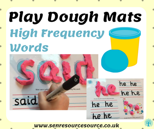 Sight words play dough mats | SEN Resource Source