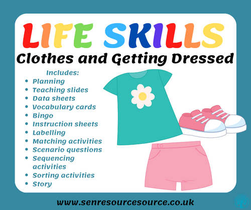 Functional Life Skills - Clothes and Getting Dressed | SEN Resource Source
