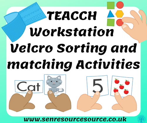 HUGE BUNDLE Workstation Velcro Activities | SEN Resource Source