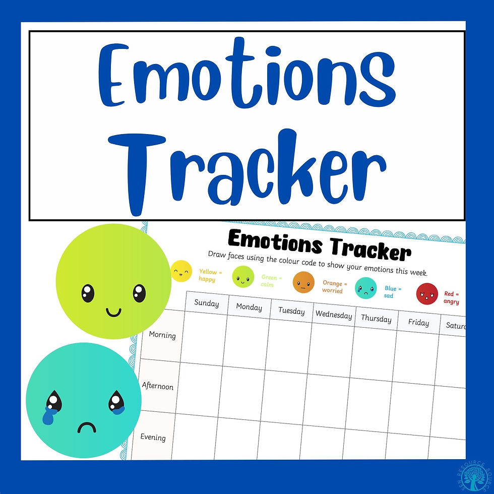 Weekly Emotions Tracker | SEN Resource Source