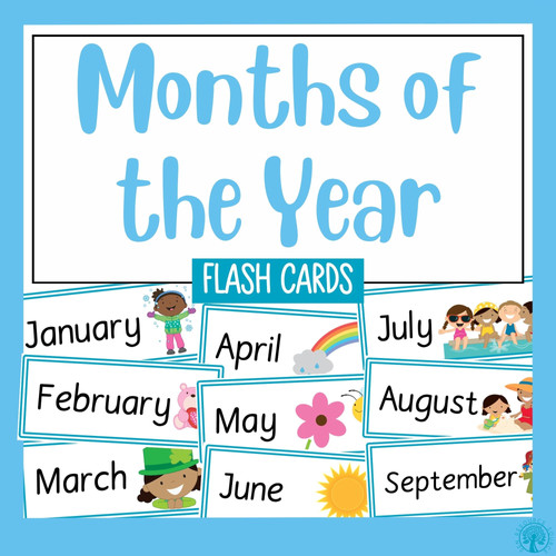 Months of the Year Flash Cards | SEN Resource Source