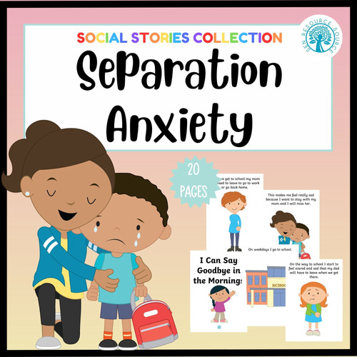 I Can Say Goodbye in the Mornings (Separation Anxiety) Social Story ...