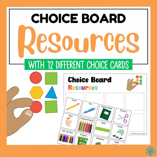 Resources Choice Board Visual Support for Autism and SEN | SEN Resource ...