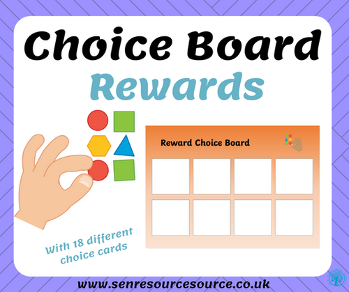 Reward choice board | SEN Resource Source
