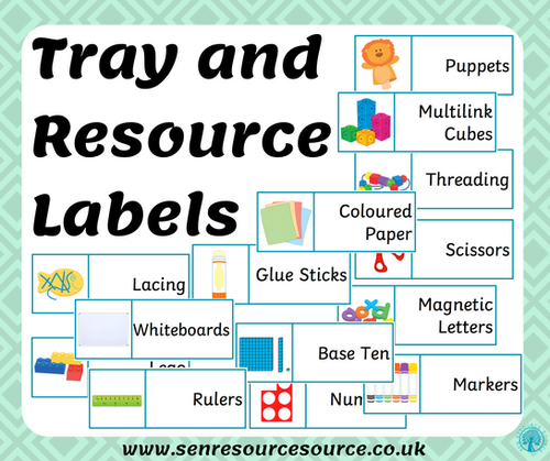 Tray and Resource Labels | SEN Resource Source