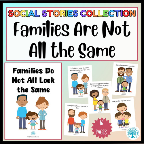 Families Do Not All Look the Same Social Story | SEN Resource Source