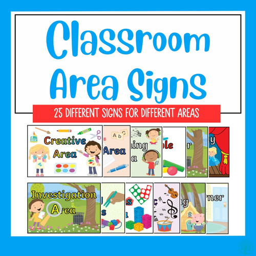 Classroom Area Signs | SEN Resource Source