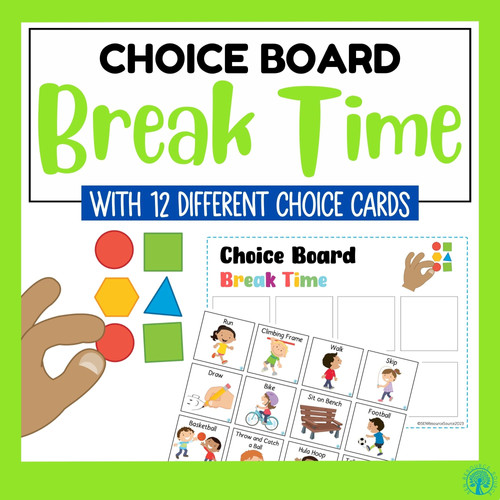 Break Time Choice Board Visual Support for Autism and SEN | SEN ...