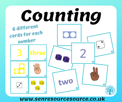 Counting, Number and Quantity Matching Cards | SEN Resource Source