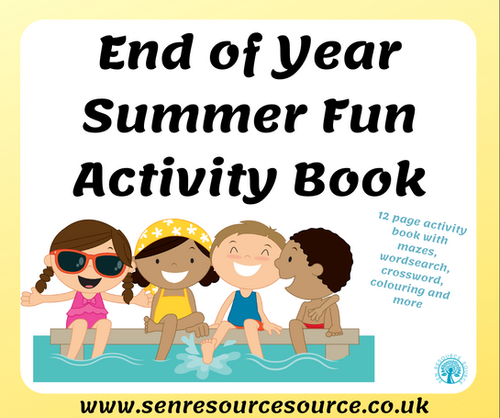 End of Year Summer Activity Book | SEN Resource Source