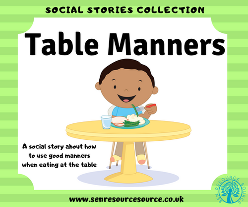 Table Manners Social Story | SEN Resource Source